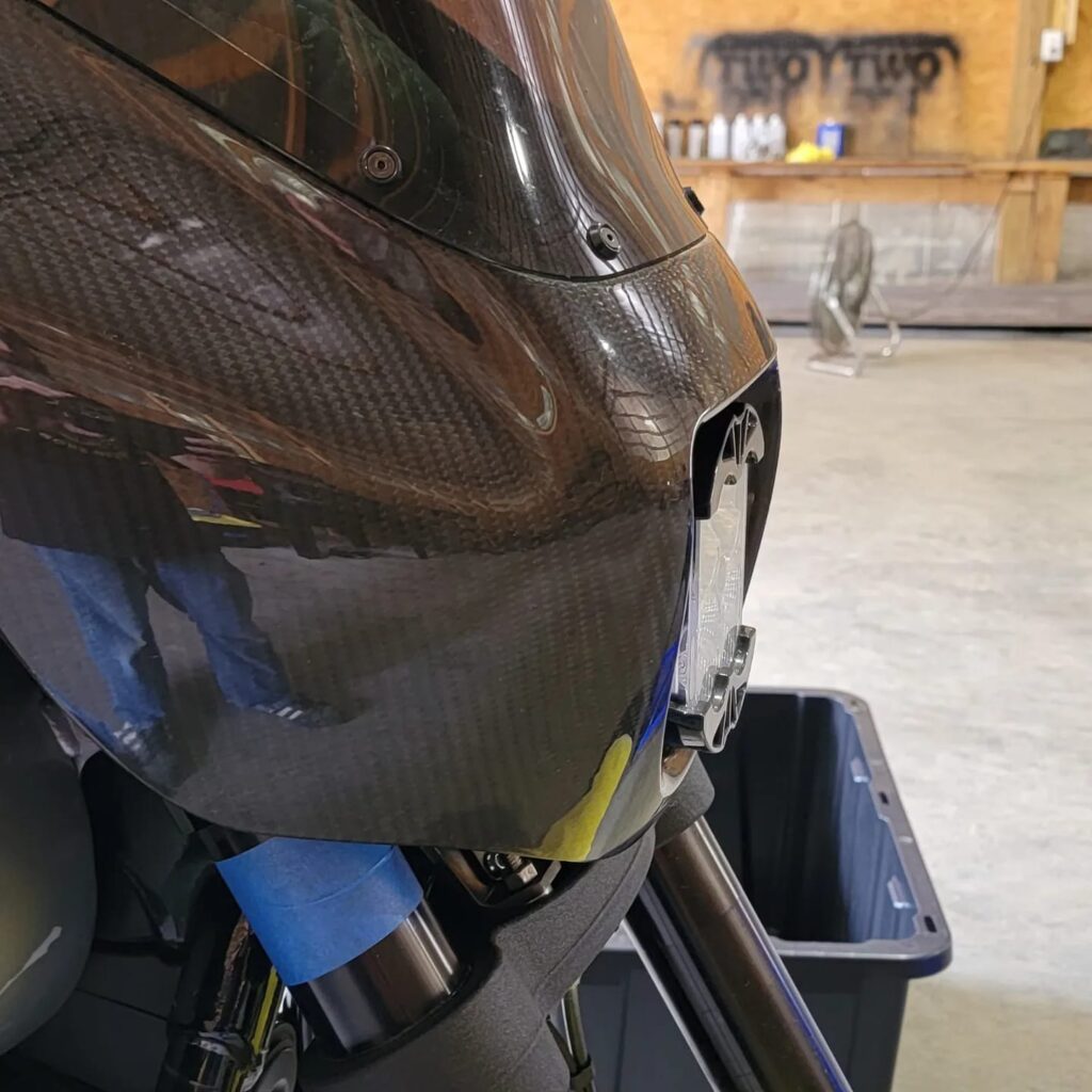 Softail Low Rider S FXLRS Headlight Mount for LP4 – Hairy Customs