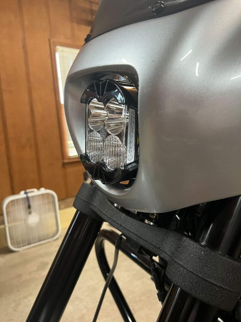 Softail Low Rider S FXLRS Headlight Mount for LP4 – Hairy Customs